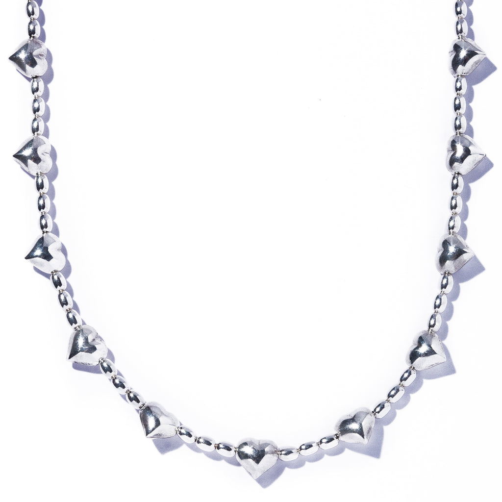 chunky heart middle necklace – quip queint